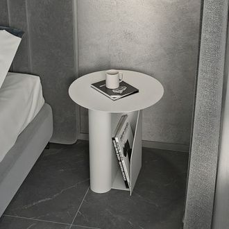 Generic Nachttisch Mit Unregelmäßigem Design - Minimalistischer Kleiner Beistelltisch Mit Offenem Stauraum, Moderner Nachttisch Aus Eisen for Das (Größe: 45 ×