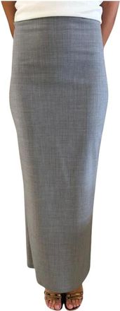 Mars&eacute;m Marsem, Femme, Jupes, Gris, Taille: 40 FR Gnd012Fw25 Pencil Skirt