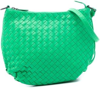 Bottega Veneta Hobo Bags - Nappa Intrecciato Shoulder Bag - Gr. unisize - in Gr&uuml;n - f&uuml;r Damen