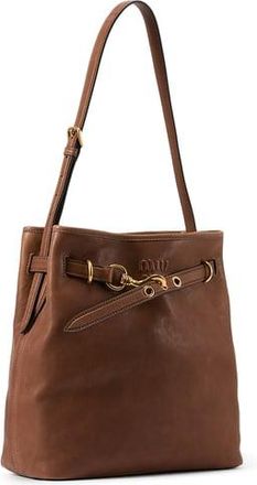Miu Miu Sac seau en cuir grain&eacute;