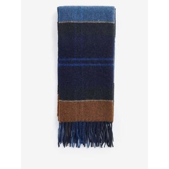 Barbour Écharpe marine en laine