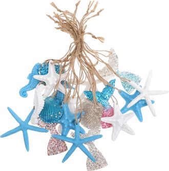 Pretyzoom 20st&uuml;cke Kunstharz-Handwerk Im Mediterranen Stil Wandbehang-dekor F&uuml;r Zuhause Wandschmuck H&auml;ngendes Ornament Frische Wand Ornament