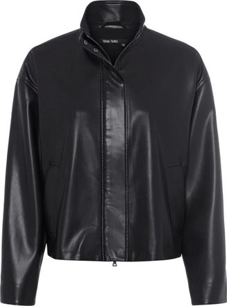 Marc Aurel Femme, Vestes, Noir, Taille: 42 FR Soft Vegan Leather Jacket