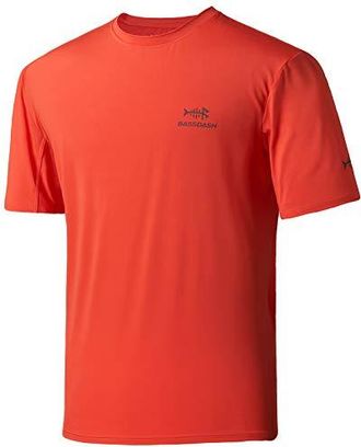 Bassdash T-Shirt de pêche à Manches Courtes Anti-UV UPF 50+ pour Homme