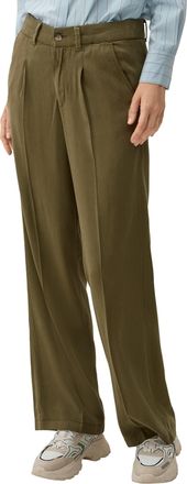 s.Oliver Damen Lang, Hose lang Wide Leg, Gr&uuml;n, 44 EU