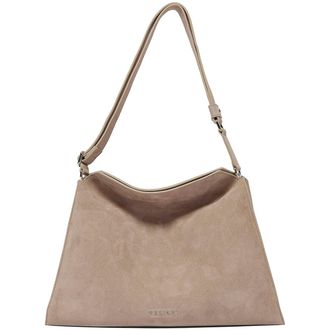 Orciani Sac Peach Midi en daim et cuir beige