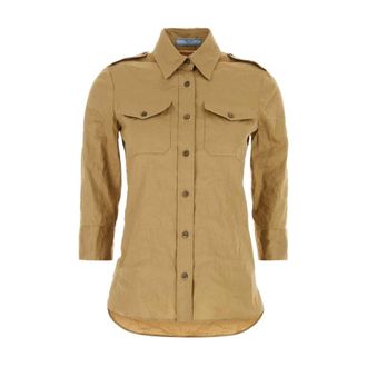 Prada Damen, Blusen & Hemden, Braun, XSGr&ouml;&szlig;e