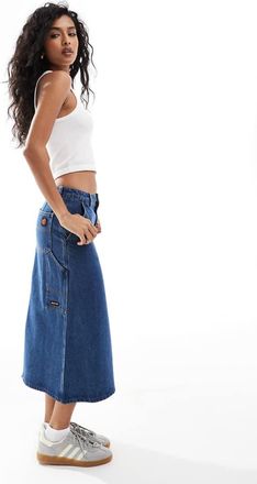 Santa Cruz Klassischer Carpenter-Midirock in Blau