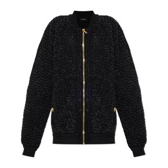 Balmain Tweed Cardigan - - Jackets - Damen - Schwarzk - XS