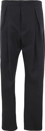 SAPIO Sapio, Femme, Pantalons, Noir, Taille: 40 FR Pleated Gabardine Tailored Pantalons