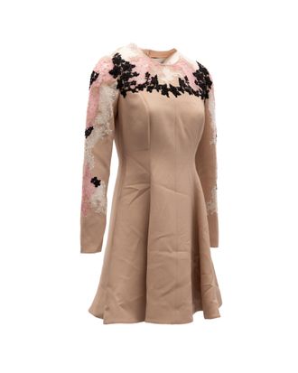 Valentino Garavani Guipure Lace Dress - Beige