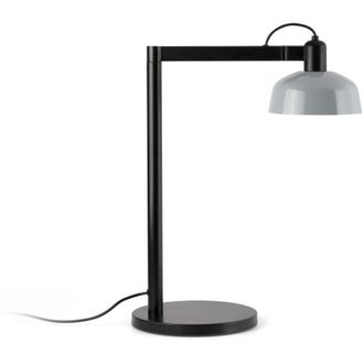 Faro Barcelona Faro Barcelona - Faro Tatawin Lampe de bureau noire, bleu gris brillant, 1 x E27