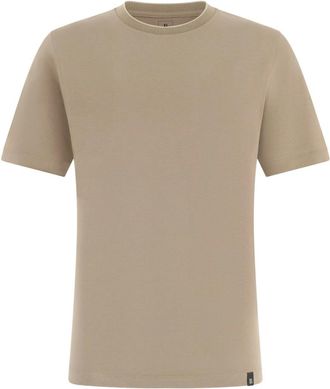 Boggi Milano Homme, Tops, Beige, Taille: S Cotton/Tencel T-Shirt