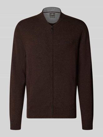 Fynch-Hatton Cardigan aus Wolle-Kaschmir-Mix mit Rei&szlig;verschluss