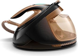 Philips GC9682/80 Perfect Care Elite Plus Dampfb&uuml;gelstation (2700 Watt, DynamiQ-Sensor, 8 bar, 1,8 Liter, Version DE) kupfer / schwarz