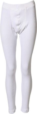 Dolce & Gabbana Femme, Pantalons, Blanc, Taille: 44 FR Mid Waist Tights Leggings Pants