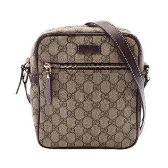 Gucci Pre-owned Vintage Canvas Shoulder Bag - - Pre-owned - Damen - Braun - ONE SIZE