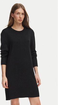 HUGO BOSS Strickkleid 50569849 Schwarz Regular Fit