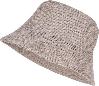 styleBREAKER Hut Fischerhut aus Papierstroh - Knautschhut