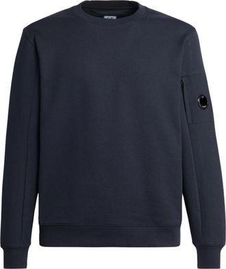 C.P. Company Diagonal Raised Fleece Crewneck Sweatshirt - - Sweatshirts & Hoodies - Herren - Blau - S