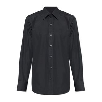 Tom Ford Poplin Slim Fit Hemd - - Shirts - Herren - Schwarzk - M