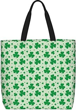 Generic Sac De Courses La Saint-Patrick Sac Enfant De Grande Capacit&eacute; Personnaliser Sacs En Toile &Eacute;paule, Pour &Eacute;cole, Shopping, Tous Les Jours, Filles