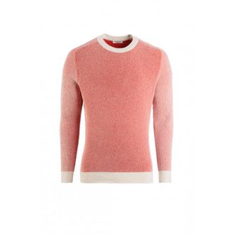 Phil Petter Homme, Pulls, Rouge, Taille: M Boucl&eacute; Double Royal Stitch Crew Neck