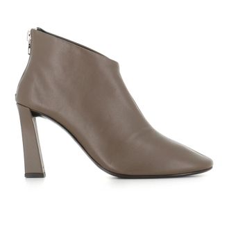 Giuseppe Zanotti Femme, Chaussures, Gris, Taille: 39 EU Bottines Fango en cuir avec fermeture &eacute;clair