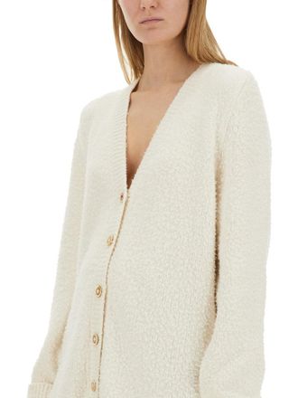 Maison Margiela Oversized Cotton Cardigan - White