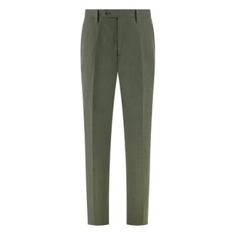 Boggi Milano Homme, Pantalons, Vert, Taille: 3XL Pantalon en lin