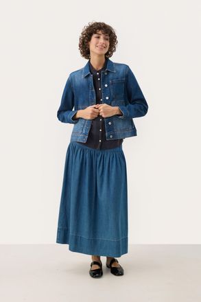 Part Two Jeansjacke Gerade Passform Medium Blue Denim