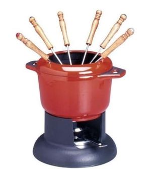 Invicta STD1003 Service &agrave; Fondue Bourguignonne Fonte Rubis