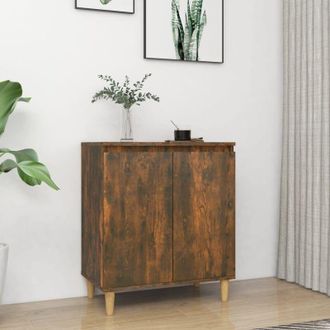 vidaXL Buffet Ch&ecirc;ne fum&eacute; 60x35x70 cm Bois ding&eacute;nierie