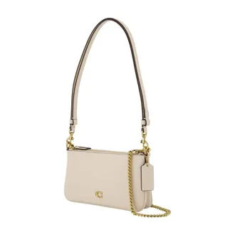Coach Womens Crossbody Bag Beige Calfskin