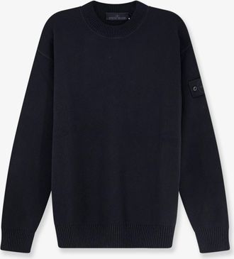 Stone Island Cotton sweater with ribbed profiles - STONE ISLAND - gender_Man