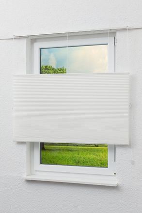 Lysel Qualitätswabenplissee up&down Reinweiß - Wabenplissee in der Größe (Bx H) 150cm * 175cm