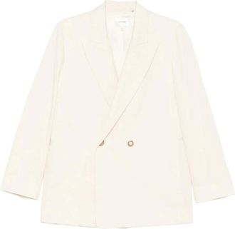Frame Denim Femme, Vestes, Beige, Taille: 38 FR Blazer crois&eacute;