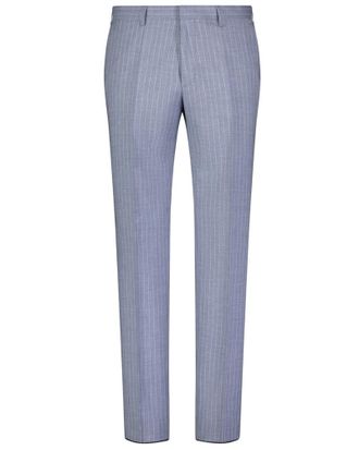 Roy Robson Anzughose aus einem Woll-Mix mit Streifen, Slim Fit in