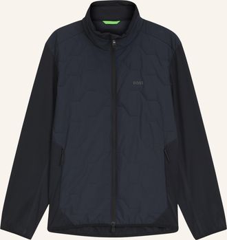 HUGO BOSS Casual Jacke Ow_Goc Chip Regular Fit blau