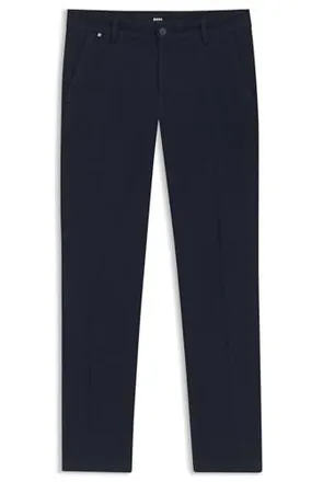 BOSS Hommes H-Kaiton1 Pantalon Slim en Coton Stretch structuré