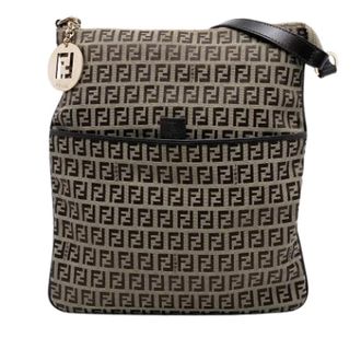 Fendi Sac bandouli&egrave;re en toile Pre-owned - Femme - Pre-owned - Brun - Taille: ONE Size