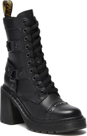 Dr. Martens Femme Chesney Harness Botte Tendance, Sendal Noir, 43 EU