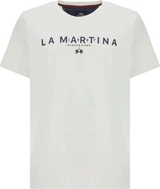 La Martina Homme, Tops, Blanc, Taille: XL Short Sleeve T-Shirt