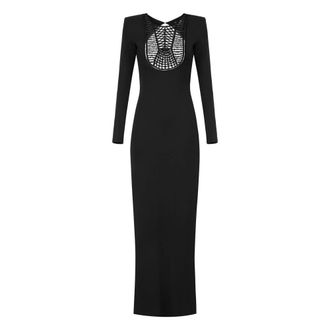 Elisabetta Franchi Damen, Kleider, Schwarzk, MGr&ouml;&szlig;e
