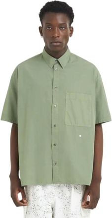 &Eacute;tudes Studio Homme, Chemises, Vert, Taille: XS Chemise Poplin Stars Olive