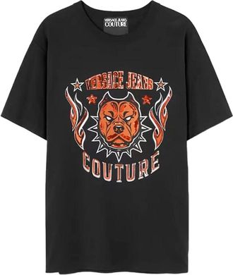 Versace Jeans Couture Homme, Tops, Noir, Taille: 2XL T-shirt