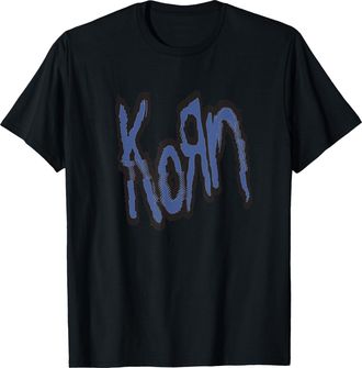Korn Korn Blaues Logo T-Shirt