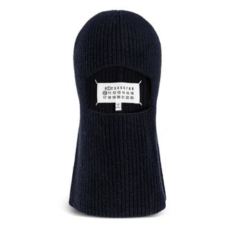 Maison Margiela Rippstrick-M&uuml;tze aus Wolle - - Accessories - Herren - Blau - M