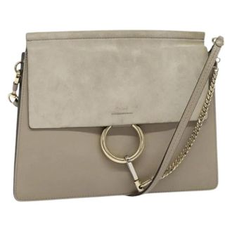Chlo&eacute; Pre-owned Wildleder Schultertasche - - Pre-owned - Damen - Grau - ONE SIZE