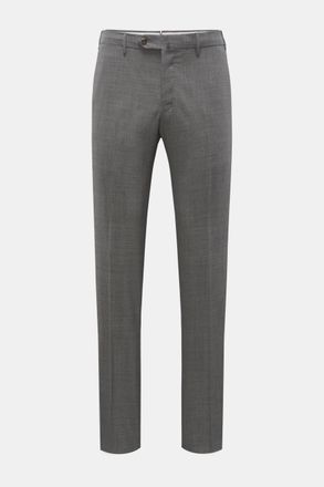 Pantaloni Torino Herren - Wollhose Slim Fit grau meliert